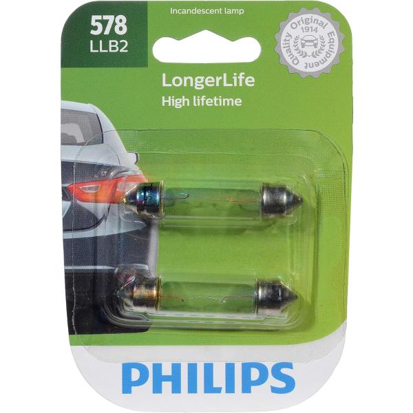 商品名Philips 578 LongerLife Miniature Bulb, 2 Packブランド：Philips Automotive Lighting商品サイズ：高さ：1.3 cm横幅：6.7 cm奥行：9.7 cm重量：1732...