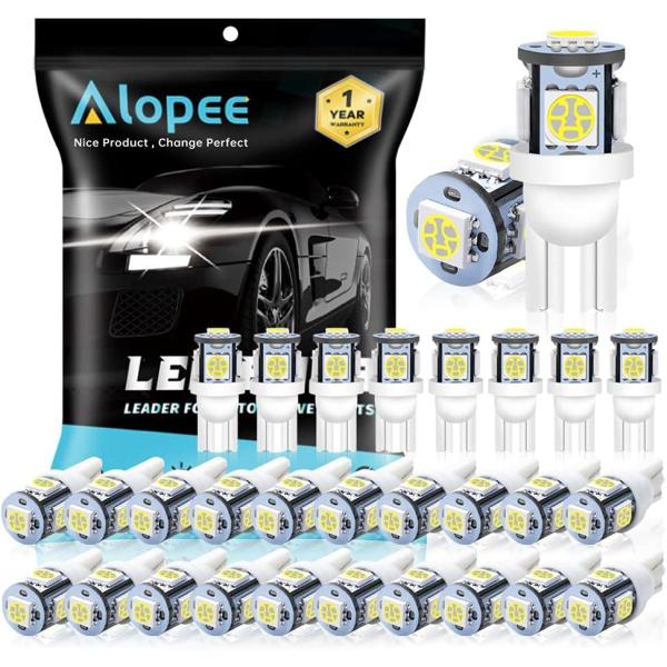 商品名AMAZENAR 30パックホワイト代替在庫：194 T10 168 2825 W5W 175 158 Bulb 5050 5 SMD LEDライト、マップドームランプ用12V車内照明礼儀トランクライセンスプレートダッシュボードパーキ...