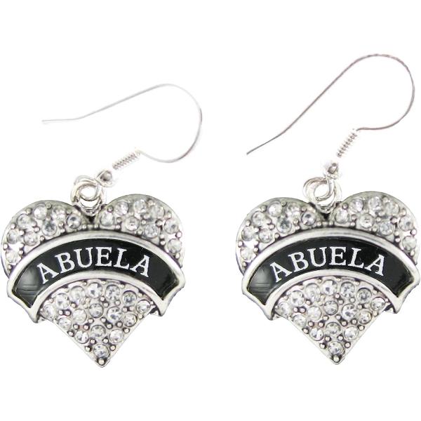 商品名Abuela Silver Plated Clear Crystal Heart Hook Earrings Jewelry Grandmother Giftブランド：Sports Accessory Store商品サイズ：商品番号：...
