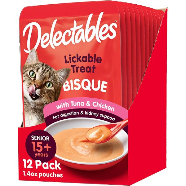 商品名Delectables Lickable Wet Cat Treats - Tuna &amp; Chicken, 1.4 Ounce (Pack of 12)ブランド：Hartz商品サイズ：1.4 Ounce (Pack of 12...