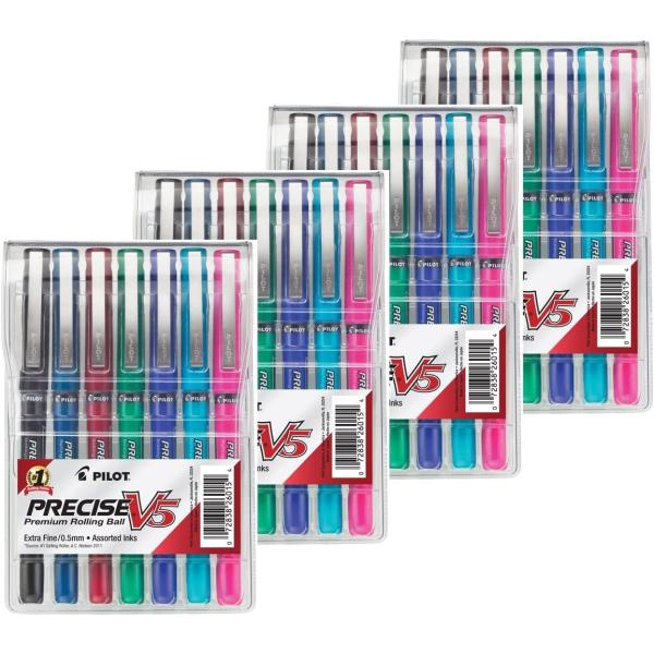 商品名Pilot Precise V5 Stick Rolling Ball Pens, Extra Fine Point, 7 Different Colors, Total 28 PensPilot Precise V5 Stick R...
