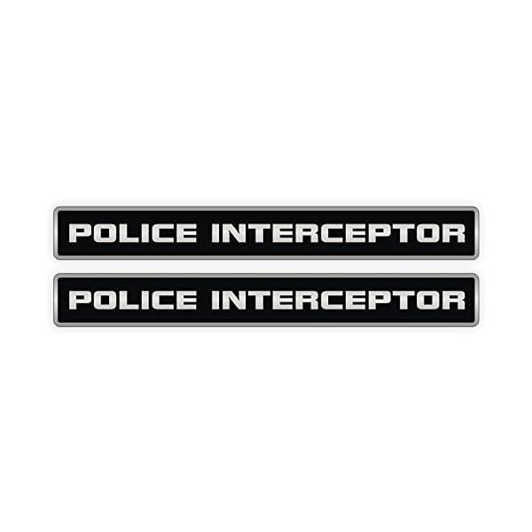 商品名Police Interceptorビニールデカール|ステッカー| Emblems |フェンダーバンパーのセット2POLICE INTERCEPTOR Vinyl Decals | Stickers | Emblems | Fende...