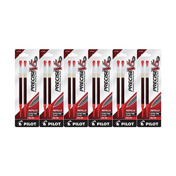 商品名Pilot Precise V5 RT リキッドインク リフィル 6本パック 格納式ボールペン用 極細 レッドインク (77275)Value Pack of 6 - Pilot Precise V5 RT Liquid Ink Re...