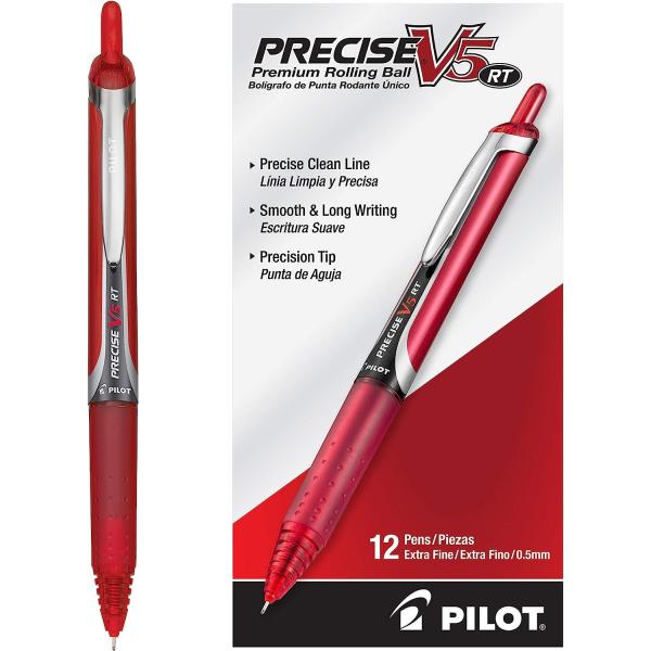 商品名Pilot Precise V5 格納式レッドペン 3本入り (26064)3 PENS: Pilot Precise V5 Retractable Red Pens, (26064)ブランド：PILOT商品サイズ：高さ：1.1 cm...