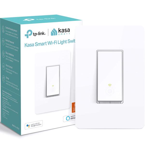 商品名Kasa Smart Light Switch HS200, Single Pole, Needs Neutral Wire, 2.4GHz Wi-Fi Light Switch Works with Alexa and Google...