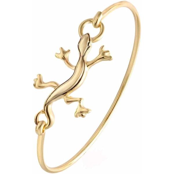 商品名noumandaファッション動物Geckoバングル3色、ボンネット、フックブレスレットバングルジュエリーNOUMANDA Fashion Animal Gecko Bangle 3 Colors Openable Hook Brace...