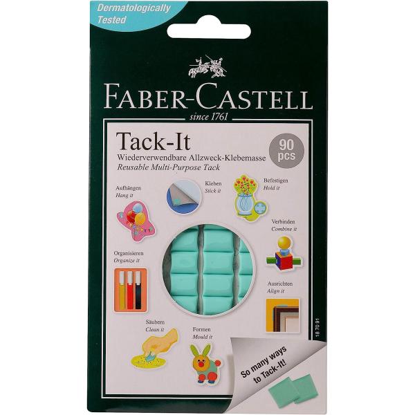 商品名Faber-Castell Tack-It 多目的接着剤 非毒性 再利用可能 取り外し可 自宅 オフィス 学校用 (90個のブロック)Faber-Castell Tack-It Multipurpose Adhesive, Non-T...