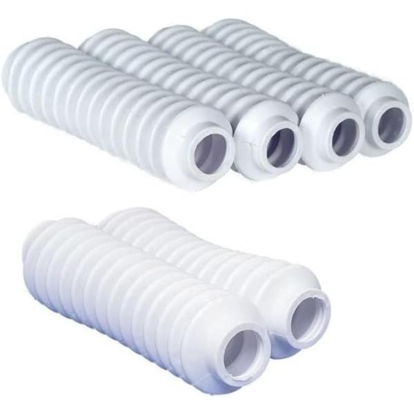商品名6 WHITE Shock Boots for Jeep Cherokee XJ and Other Jeeps and Universal Off Road Vehicles - Fits Most Shocksブランド：Rukse...