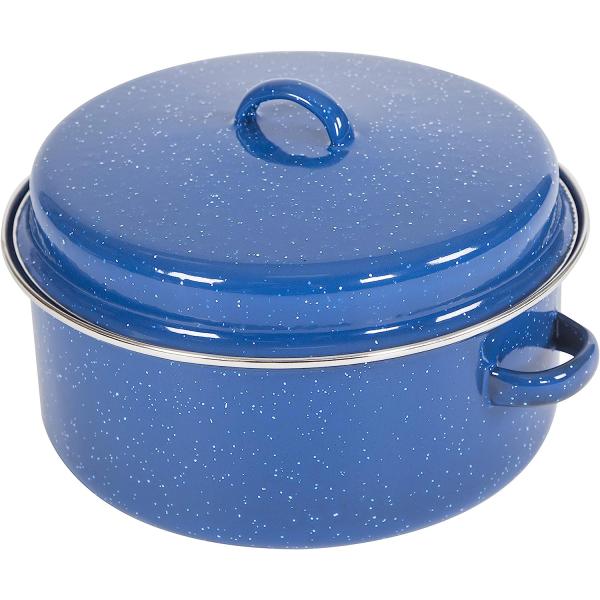 商品名5Qt Enamel Cook PotStansport Enamel Cook Pot with Lid, 5 Quart, Blueブランド：Stansport商品サイズ：5 quart高さ：14.6 cm横幅：31.5 cm奥行...
