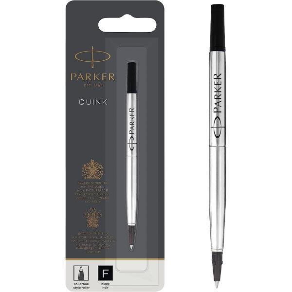 商品名(Fine Nib, Pack of 1, Black) - Parker Rollerball Pen Refill Fine Nib, BlackParker QUINK Rollerball Pen Ink Refill, Fi...