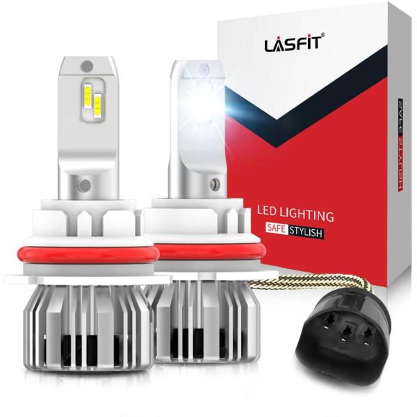 商品名LASFIT 9004/HB1 Powersports Bulbs for ATV/UTV, 300% Super Brighter 6000K Cool White Mini Size Plug and Play Halogen R...