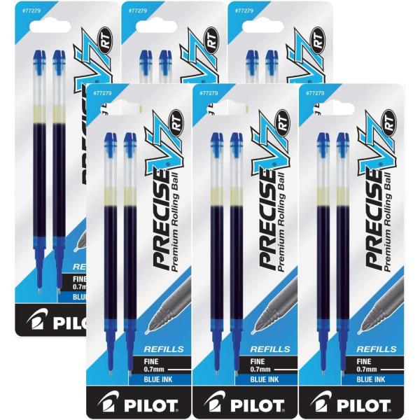 商品名Pilot Precise V7 RT インクリフィル 2個パック ノック式ボールペン用 細字 ブルー 6本パックPilot Precise V7 RT Ink Refill, 2-Pack for Retractable Rolli...