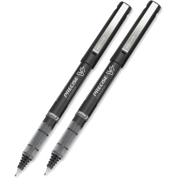 商品名Pilot Precise v7 Stick Rolling Ball Pens、細かい点、ブラック2 - Pack (35346 )Pilot Precise V7 Stick Rolling Ball Pens, Fine Poi...