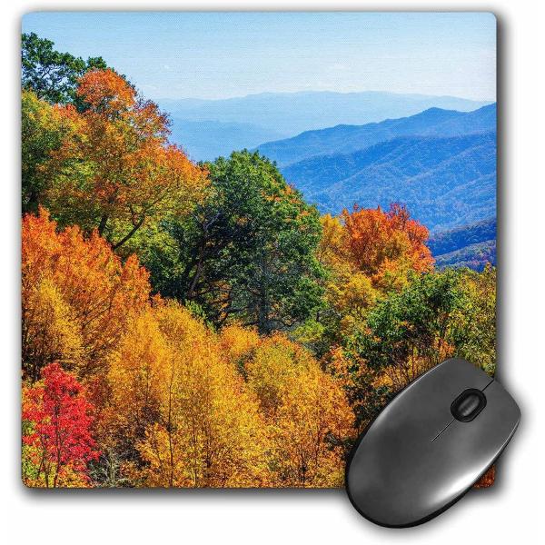 商品名3dローズマット仕上げマウスパッド   8 x 8 "" 8 x 8""3D Rose""North Carolina Great Smoky Mountains National Park"" Matte Finish Mouse ...