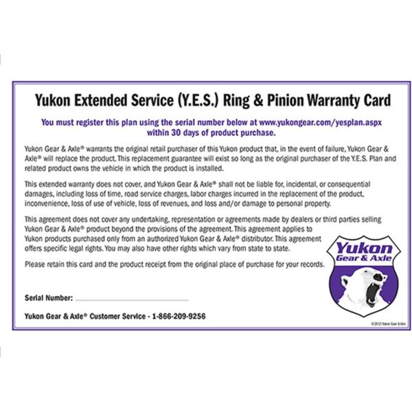 商品名リング&amp;ピニオン用ユーコン拡張サービスプランYukon Gear &amp; Axle Extended Service plan for ring &amp; pinionブランド：Yukon Gear &amp; Axle...