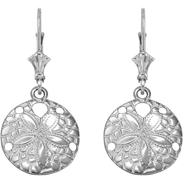 商品名925 Sterling Silver Sea Star Sand Dollar Leverback Earrings925 Sterling Silver Sea Star Sand Dollar Leverback Earring...