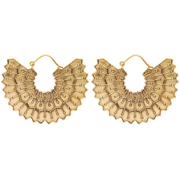 商品名81stgeneration Women's Brass Gold Tone Egyptian Inspired Wing Tribal Ethnic Dangle Earrings81stgeneration Women's Bra...