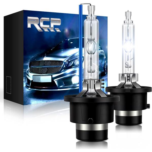 商品名RCP Dシリーズ HIDヘッドライト電球 キセノンホワイト 6000K D2S ホワイト D2S8CARCP - D2S8 - (A Pair) D2S/ D2R 8000K Xenon HID Replacement Bulb I...