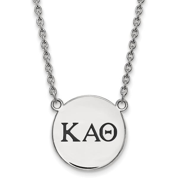 商品名LogoArt Kappa Alpha Theta SmallエナメルペンダントW /チェーン18インチチェーンLogoArt Kappa Alpha Theta Small Enameled Pendant w/Chain 18 I...