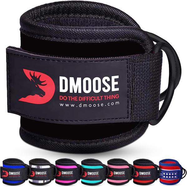 商品名DMoose Fitness キックバック用のケーブルマシン用のアンクルストラップ、臀部トレーニング、レッグエクステンション、カール、股関節のアウトグダクタ(男性と女性用)、調節可能なネオプレンサポートDMoose Ankle Str...