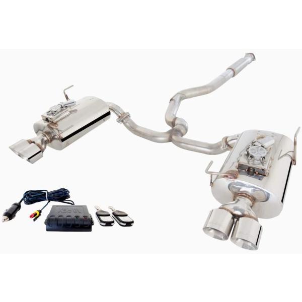 商品名XFORCE E2-SW26-VMK-CBS 3"" High Flow Cat-Back Exhaust System with Dual VAREX Rear Mufflers for Subaru WRX/STI Sedan; ...