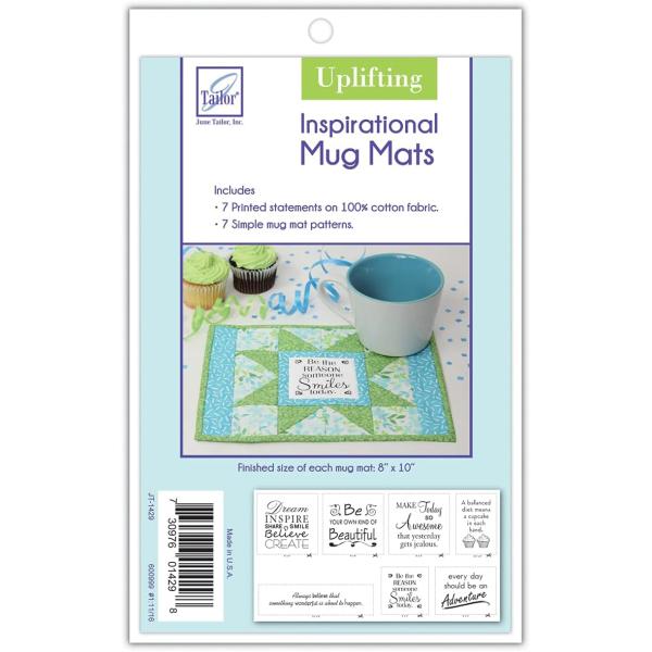 商品名Inspirational Mug Mats - Uplifting 20cm x 25cmJune Tailor Inspirational Fabric Mug Mats -- Upliftingブランド：June Tailor商...
