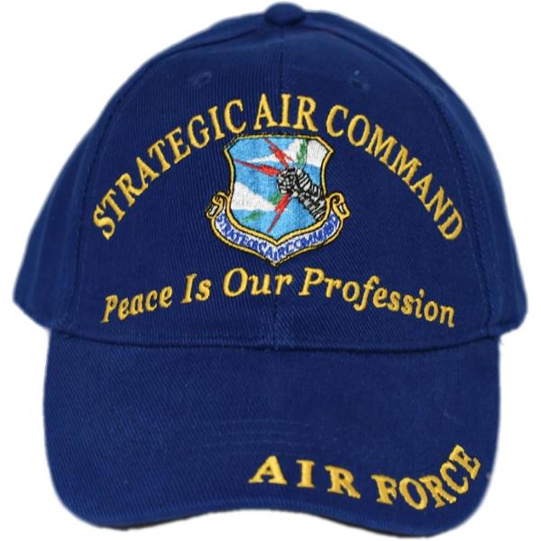 商品名USAF STRATEGIC AIR COMMAND Direct Embroidered Hat - Blue - Veteran Owned Businessブランド：Artist Unknown商品サイズ：One Size高さ：...