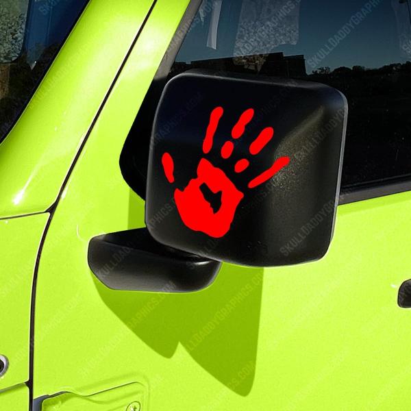 商品名TWO WAVE ステッカー ジープ ラングラー JK TJ YJ CJ用 2枚 デカール 左右ペア レッド JWHPGTwo Wave Stickers Compatible with Jeep Wrangler JL JT JK ...