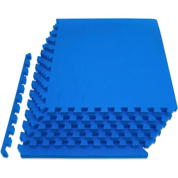 商品名ProSource パズルエクササイズマット &amp;frac34;インチ EVA(エチレン酢酸ビニルコポリマー)フォーム インターロッキング保護タイル ご自宅 ジムProsourceFit Extra Thick Puzzle E...