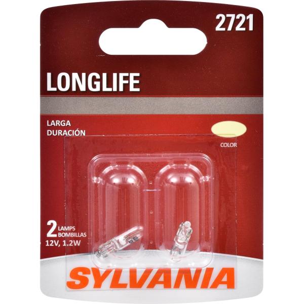 商品名SYLVANIA - 2721 Long Life Miniature - Bulb, Ideal for Interior Lighting   Courtesy, Ash Tray and More. (Contains 2 Bu...
