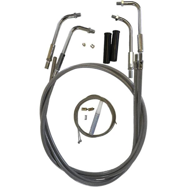 商品名Venhill U01-4-405 ハーレーダビッドソン V-Twin オートバイ ブレイド スロットル アイドル ケーブル キット (ケーブル2本、ねじ状曲げ)Venhill U01-4-405 H-D Twin Cam V-Twi...