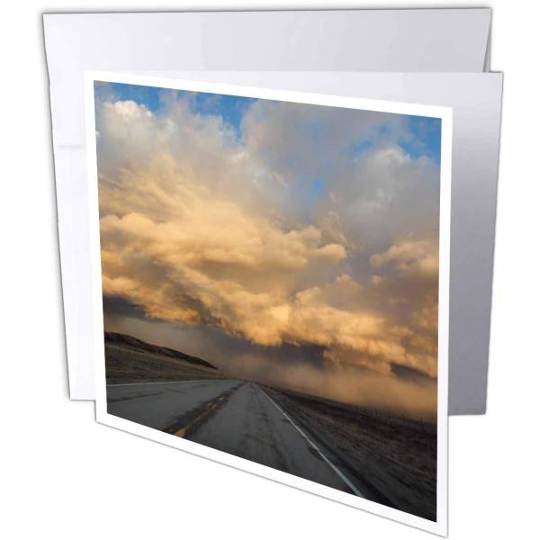 商品名Danita Delimont   Colorado   コロラド州。Spring Storm Clouds At Sunrise Above South Park。   グリーティングカード Set of 12 Greeting C...
