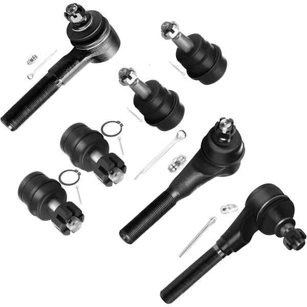 商品名SCITOO サスペンションキット 7点 インナー1点 アウタータイロッドエンド2点 アッパーボールジョイント 2下部ボールジョイント 1991-2001年 ジープチェロキー 1991-1995年 ジープラングラー1997-2006年...