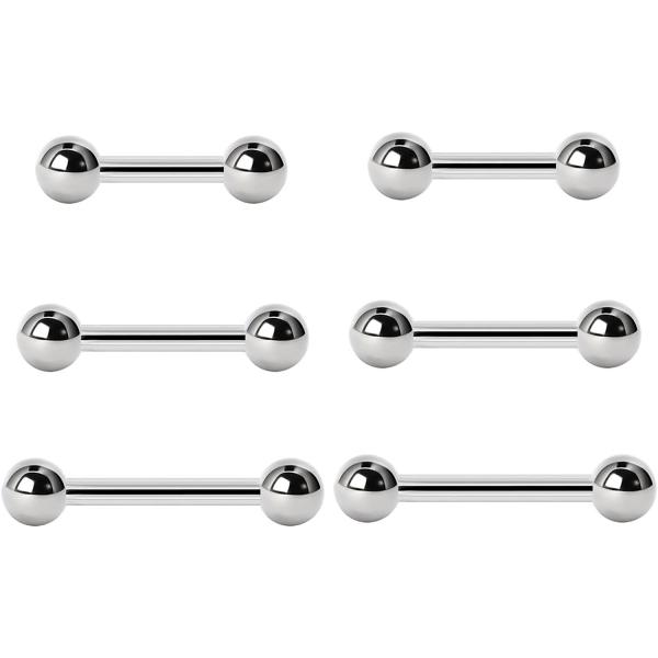 商品名NewkeepsR 12Gクラシックバーベル 316L サージカルスチールNewkeepsR 3 Pairs-12G(2.0mm) Thikness, 8mm/10mm/12mm Length Surgical Steel Exter...