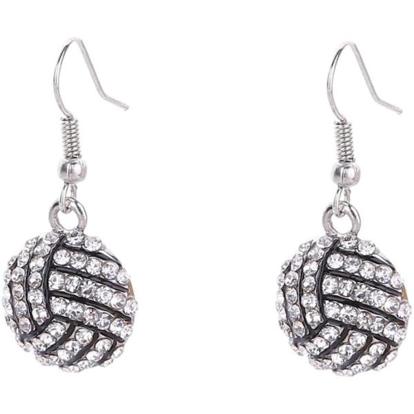 商品名Luremeファッションクリスタルラインストーン魚フックダングルイヤリングバスケットボール(er005452 )Lureme Fashion Crystal Rhinestone Fish Hook Dangle Volleyball...