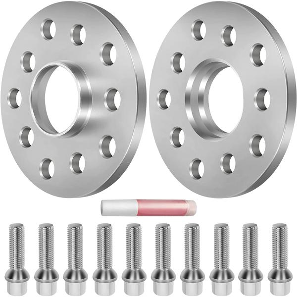 商品名ECCPP 2x 5 lug Wheel Spacer 5x100 to 5x112 Wheel Spacer 10mm 57.1mm fits for CC for EOS for Golf for GTI with 14x1.5 ...