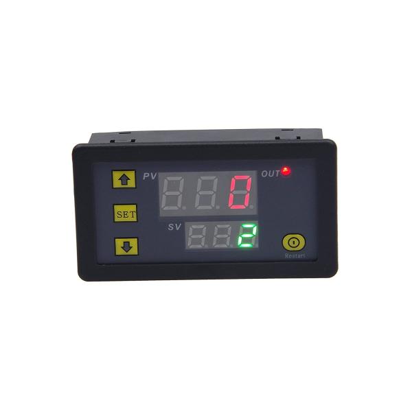 商品名KNACRO 1500W DC 12V (11-14V) 自動車用リレースイッチ デジタルタイム遅延リレーボード デュアルカラー (赤+緑) LEDディスプレイ オンオフ遅延タイマースイッチ 自動車の時間のサイクルに対応KNACRO ...