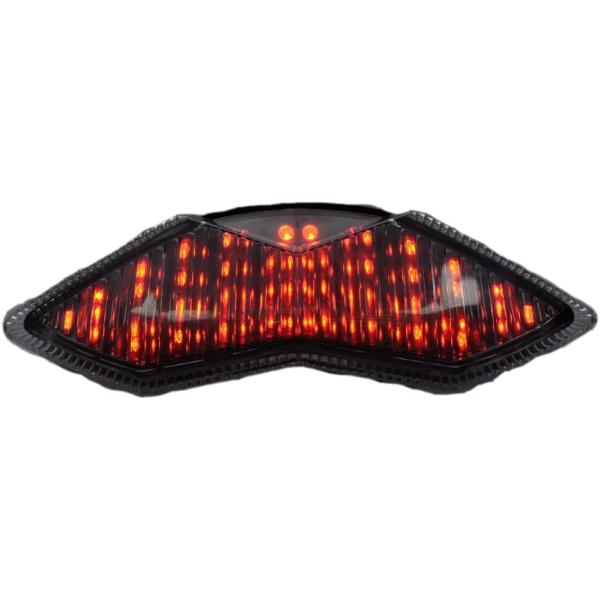 商品名TOPZONE PARTS Clear Lens Motorcycle LED Taillights Brake Tail Light with Integrated Turn Signal Lamp Indicators for K...