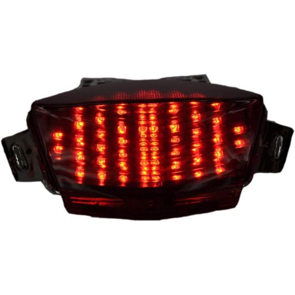 商品名TOPZONE PARTS Clear Lens Motorcycle Led Taillights Brake Tail Light with Integrated Turn Signal Lamp Indicators for K...
