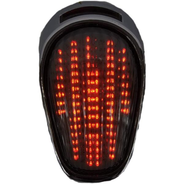 商品名TOPZONE PARTS Smoke Lens Motorcycle Led Taillights Brake Tail Light with Integrated Turn Signal Lamp Indicators for K...