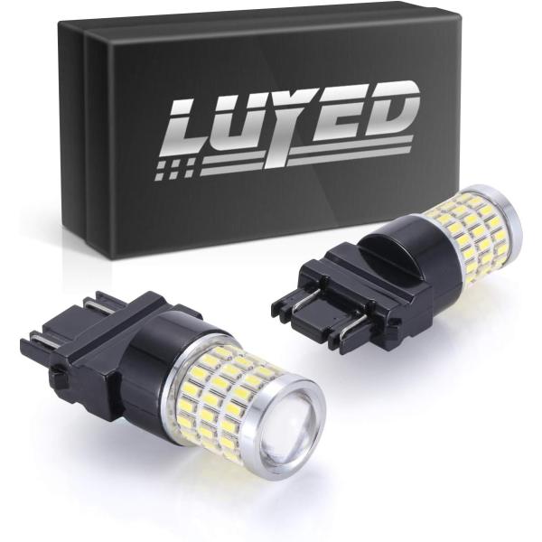 商品名LUYED 2 x Super Bright 9-30v 3156 3057 3157 4157 LED Bulbs with Projector for Back Up Reverse Lights,Brake Lights,Tai...