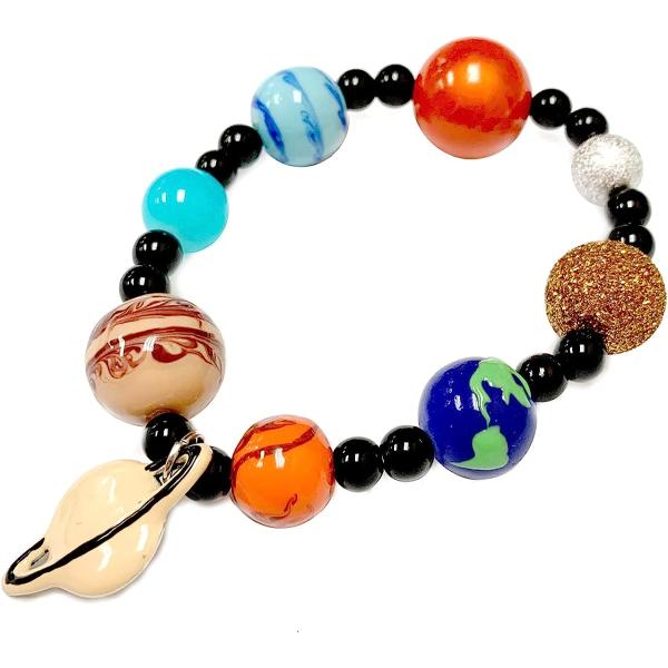 商品名fiona Solar System Bracelet Jewelry   Galaxy Space Solar System Planet Universe Earth Astronomy Beaded Bracelet   Blu...
