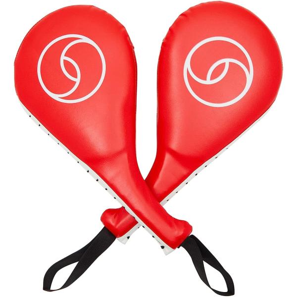 商品名TKD テコンドーキックパッド 赤空手キックターゲット 丈夫な打撃パッド キックボクシング トレーニング 格闘技 ボクシング ムエタイ ハプキド(15 x 2.5 x 7.5インチ) 2枚パック2-Pack TKD Taekwondo...