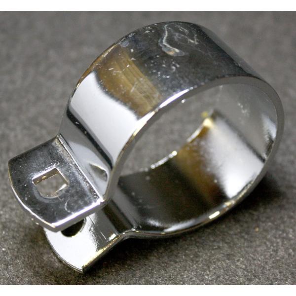 商品名1 1/2"" Chrome Header Pipe Exhaust Clamp 1/8"" T X 1"" W Harley Davidson Big Twinブランド：Superior Dixie Distributing商品サイ...