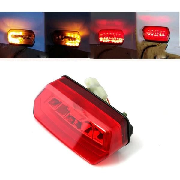 商品名Yibid Motorcycle LED Brake Stop Tail Light Integrated Turn Signal Running Taillight assembly for Honda MSX/Grom 125 2...