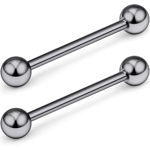商品名SCERRING グレード23 チタン 外ネジ式ニップルバー バーベルリング ピアスリテーナー 14G 16G ペアで販売SCERRING Grade 23 Titanium Externally Threaded Nipple Ba...