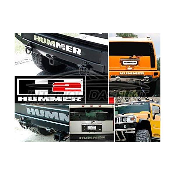 商品名リアバンパーExterior文字エンブレム挿入インデントSet for 2003 2004 2005 Hummer h2 H - 2 H 2Exterior Rear Bumper Letters Emblem Inserts Ind...