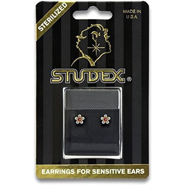 商品名機密スタッドイヤリングゴールドメッキDaisy ABクリスタル10月ローズSTUDEX AB Crystal Rose Daisy Stud Earrings | Hypoallergenic and Nickel Safe for ...