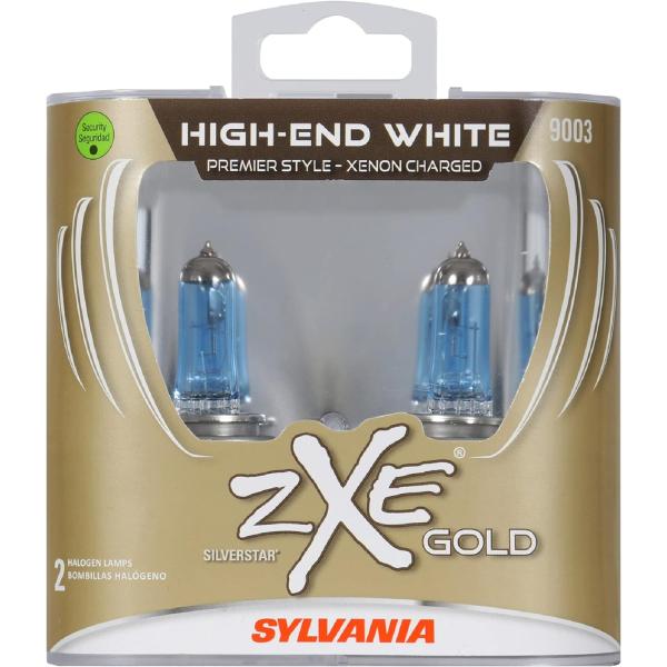 商品名SYLVANIA - 9003 (HB2, H4) SilverStar zXe ゴールド 高性能 ハロゲン ヘッドライト バルブ - ヘッドライト ＆ フォグランプ 明るい 白色 出力 最高 HID 代替品 キセノン チャージ 技術...