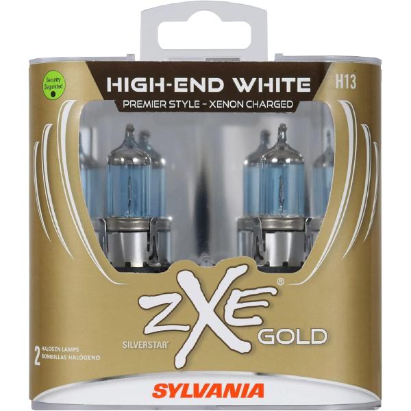 商品名SYLVANIA - H13 (9008) SilverStar zXe ゴールド 高性能 ハロゲン ヘッドライト バルブ - 明るい 白色光 出力 最高 HID 代替品 キセノンチャージ 技術 （電球 2個入り）SYLVANIA -...